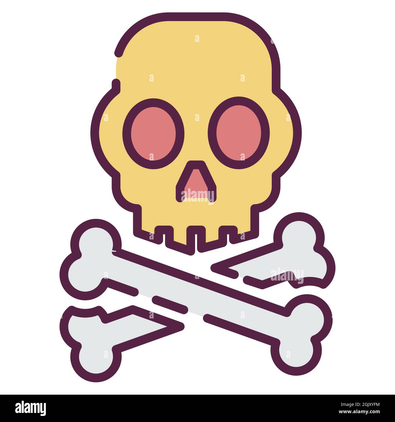 Icon Vector of Radiation - Line Cut Style - Simple illustration ...