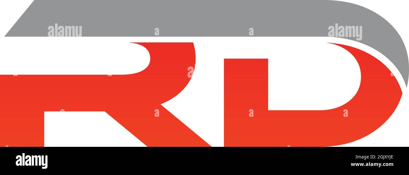 RD letter initial icon logo design vector illustration template Stock ...