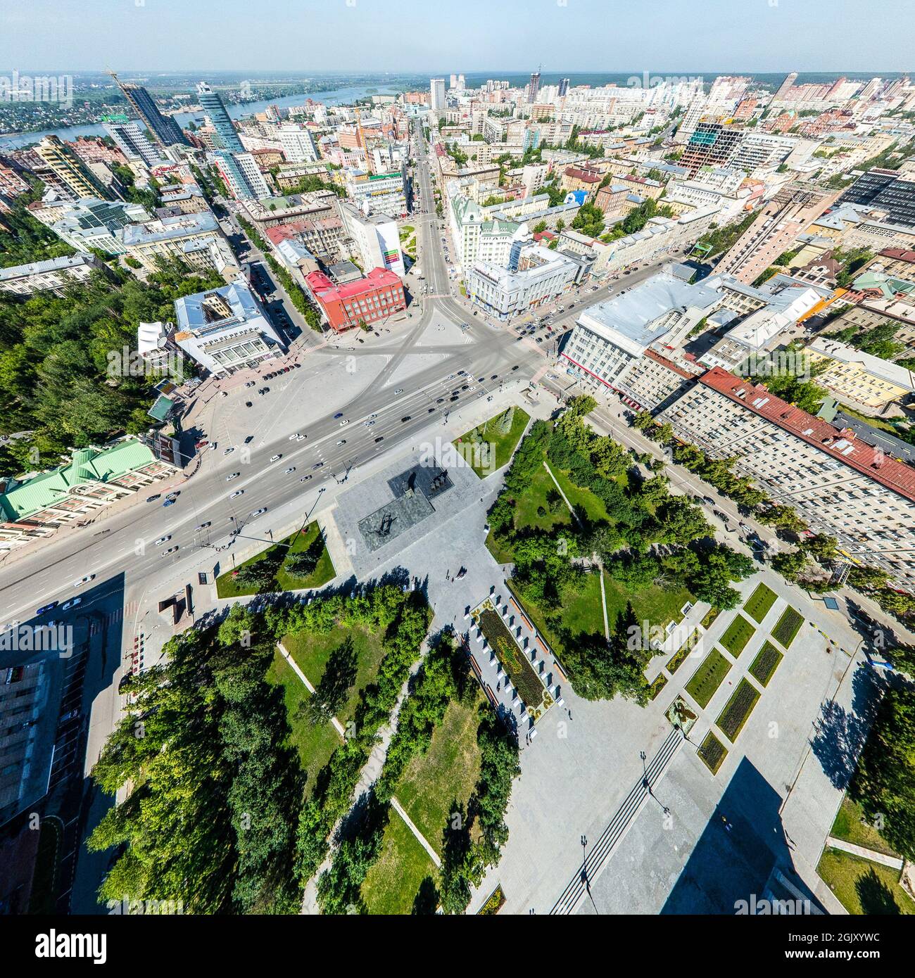 High angle aerial sunset highway hi-res stock photography and images ...