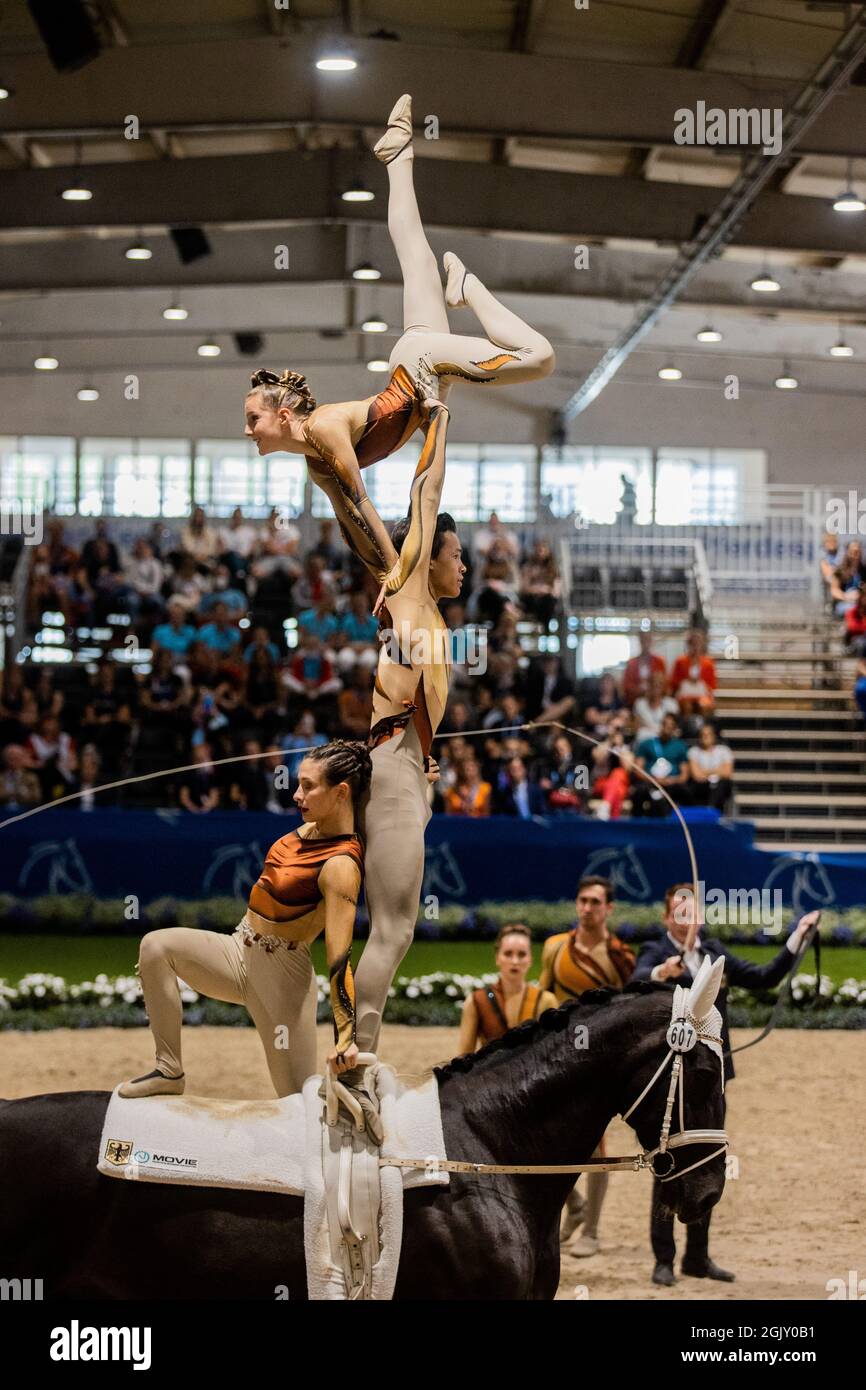Aachen, Germany. 12th Sep, 2021. CHIO, Vaulting, Freestyle, Nations ...