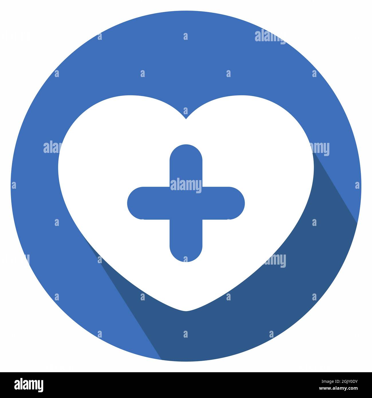 Icon Vector of Pulse - Long Shadow Style - Simple illustration ...