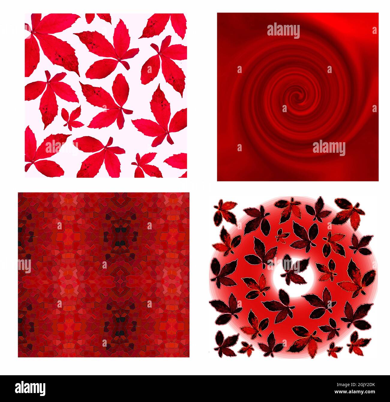 Abstract set red background Cut Out Stock Images & Pictures - Alamy