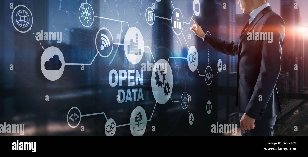 Open Data. Access Concept Modern Technology Stock Photo - Alamy