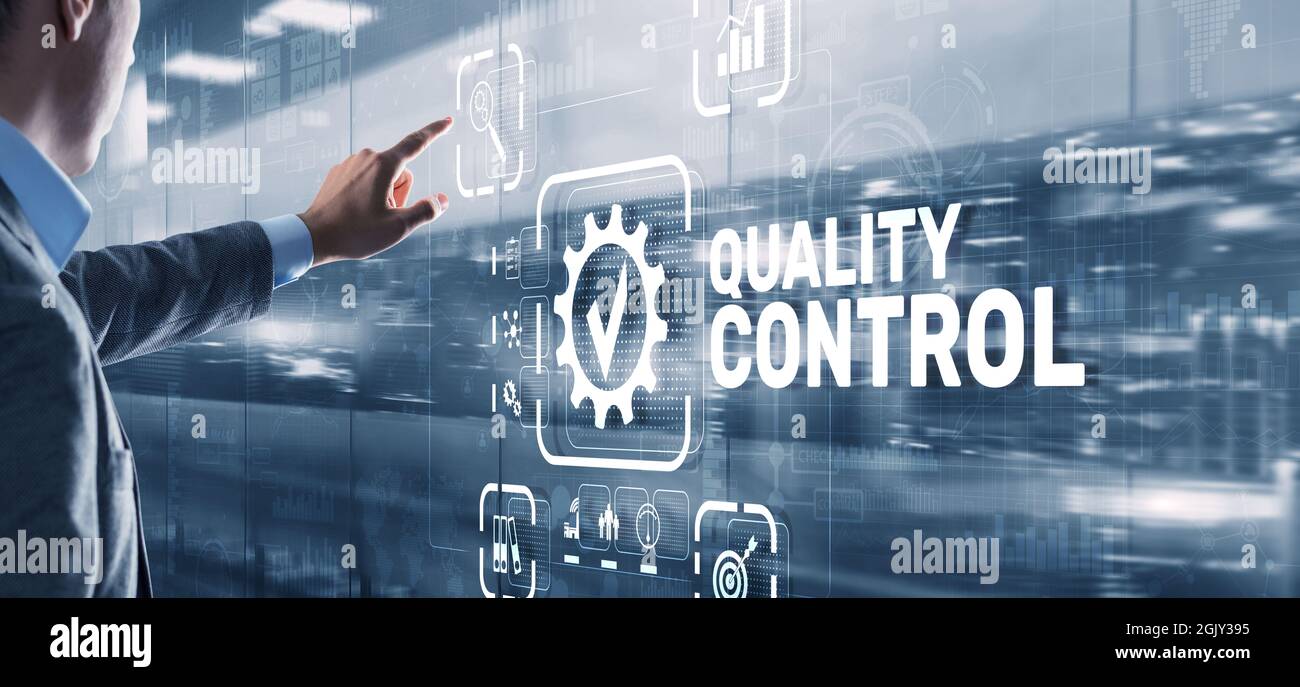 Quality control standards business technology concept Stock Photo - Alamy