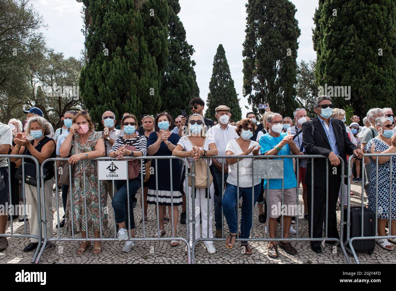 Lisbon, Portugal. 12th Sept 2021. Funeral of Jorge Sampaio at Alto de ...