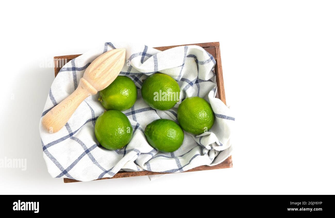 Limes in box hi-res stock photography and images - Alamy