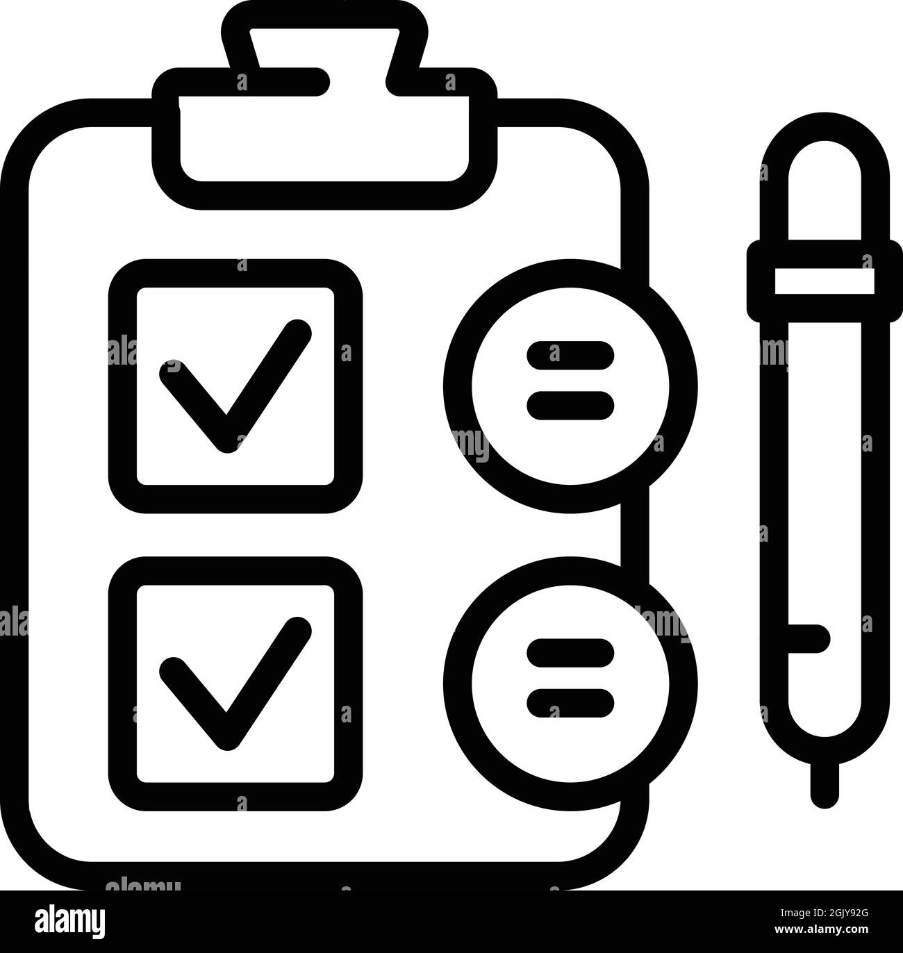 Personal clipboard icon outline vector. Document information. Safety ...