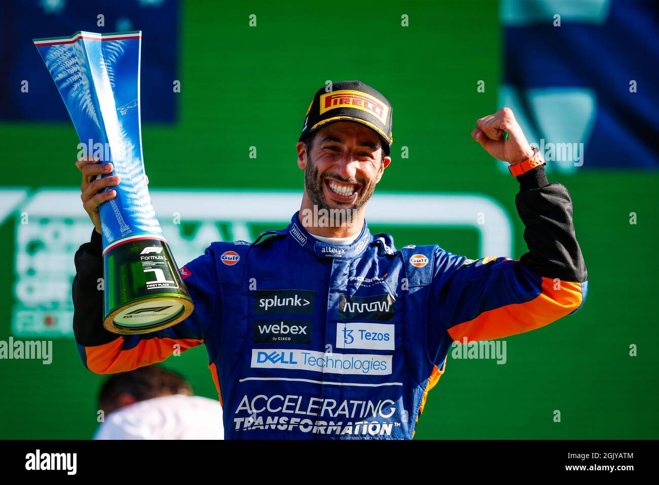 Daniel ricciardo monza podium 2021 hi-res stock photography and images ...