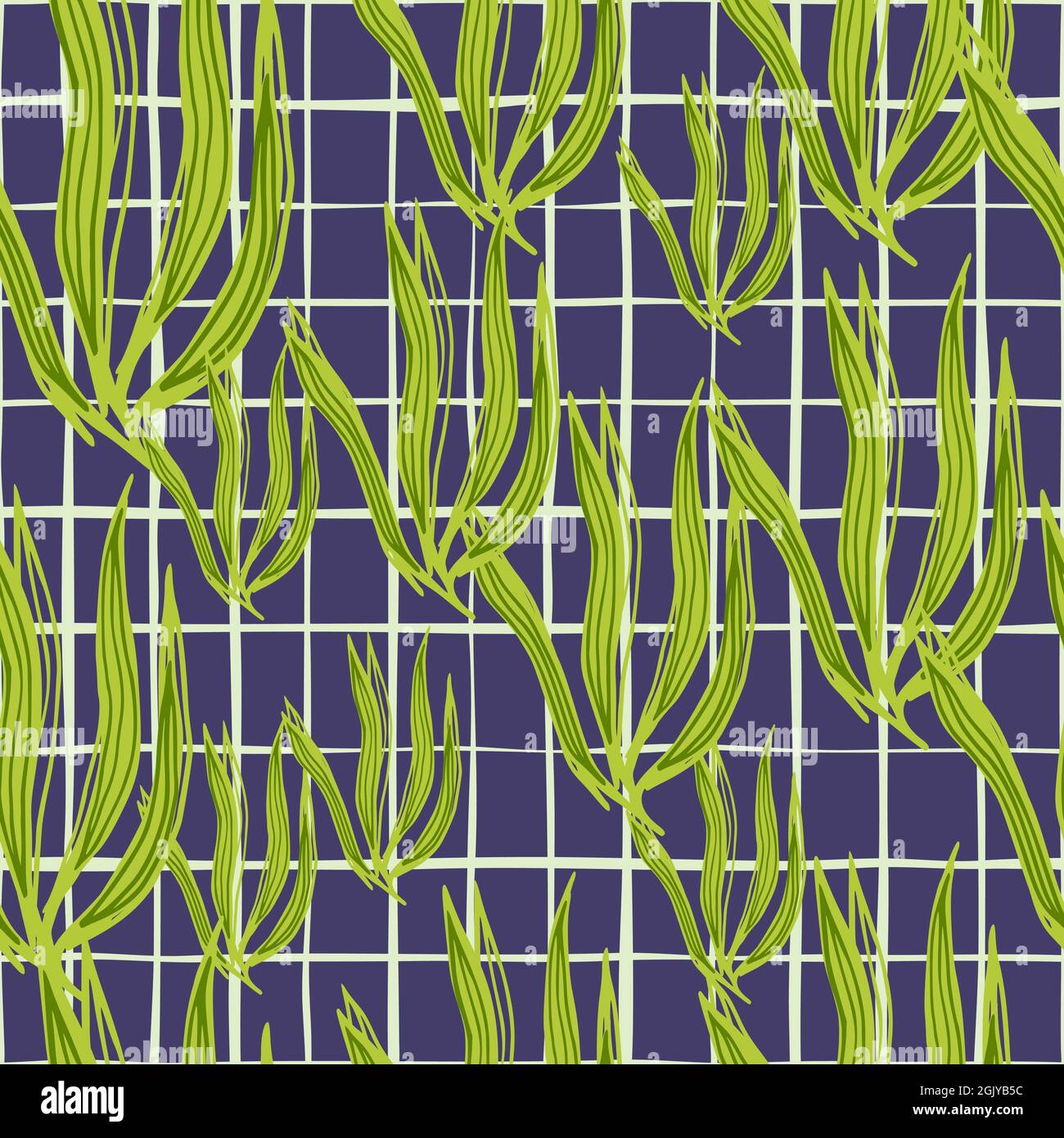 Vintage botanical illustration seaweed Stock Vector Images - Alamy