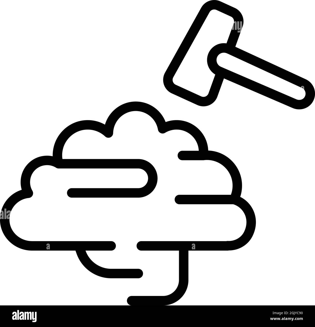 Human stereotype icon outline vector. Social discrimination. Life ...