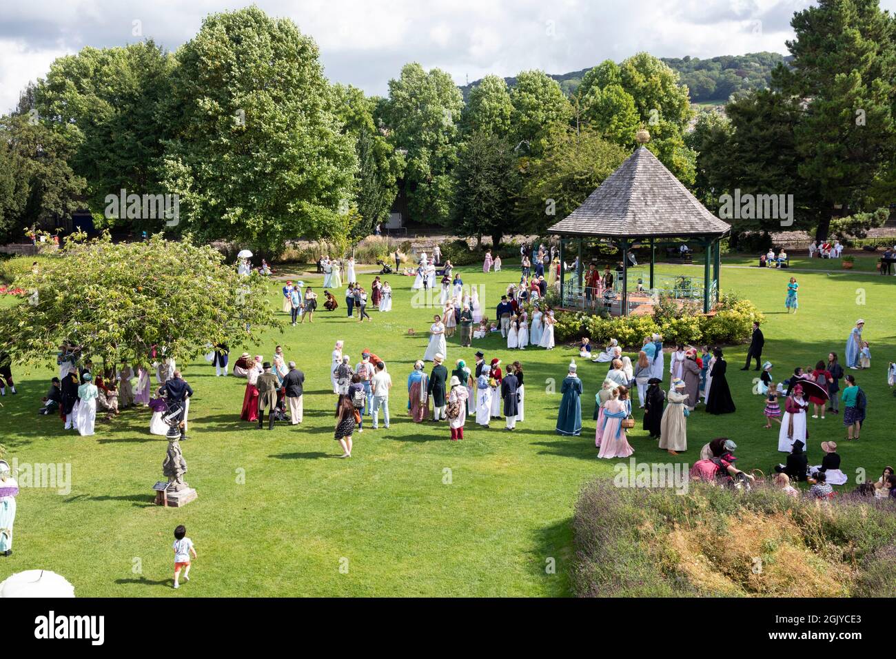 Dressed in 18th Century costumes for the Jane Austen Grand Regency ...