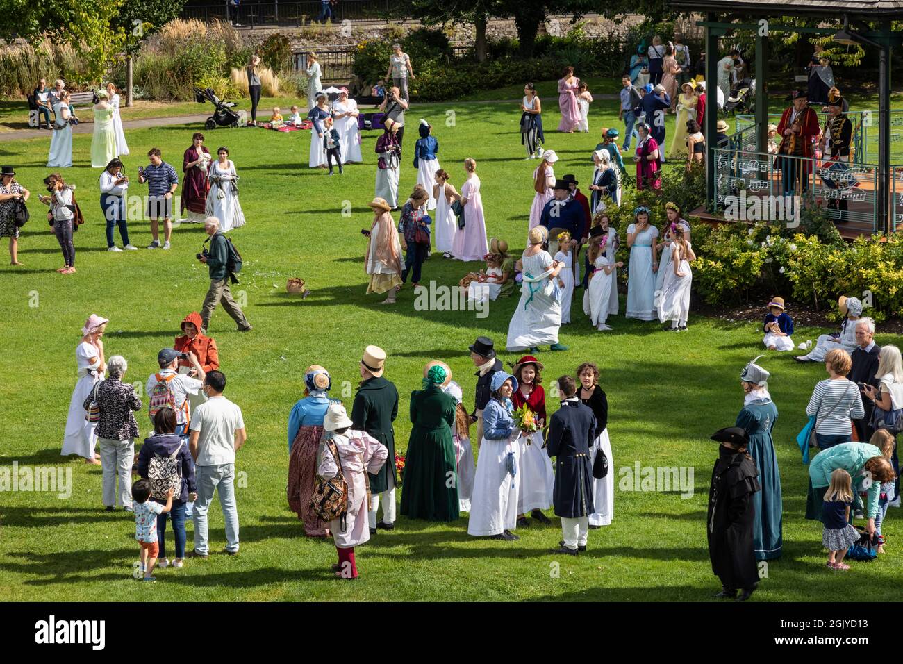 Dressed in 18th Century costumes for the Jane Austen Grand Regency ...