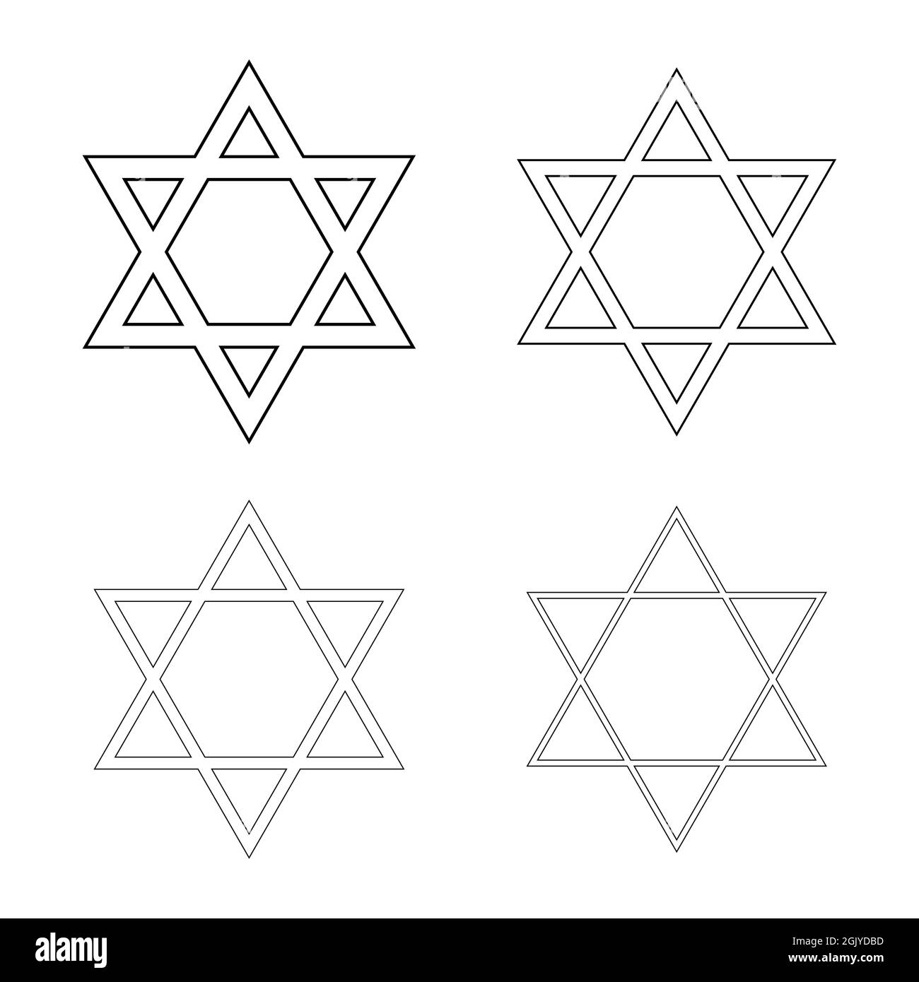 David star icon, israel symbol of religion judaism. Hexagram jerusalem ...