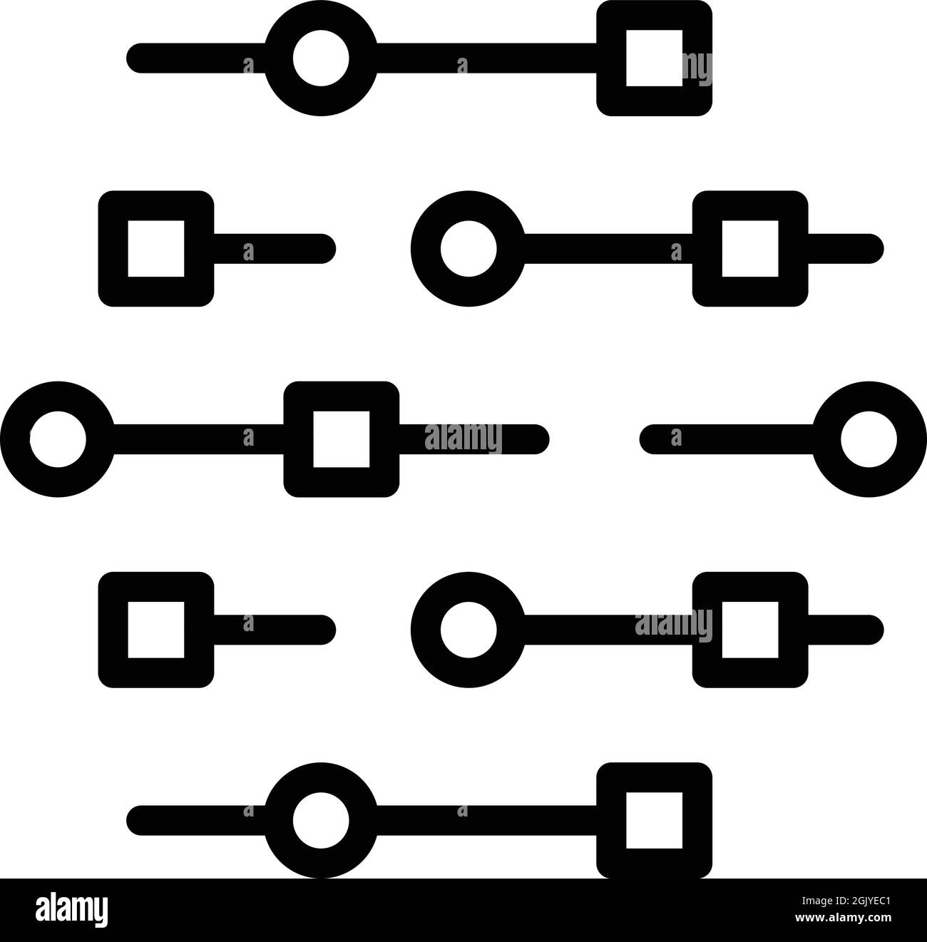 Mind discover icon outline vector. Data mining . Business insight Stock ...