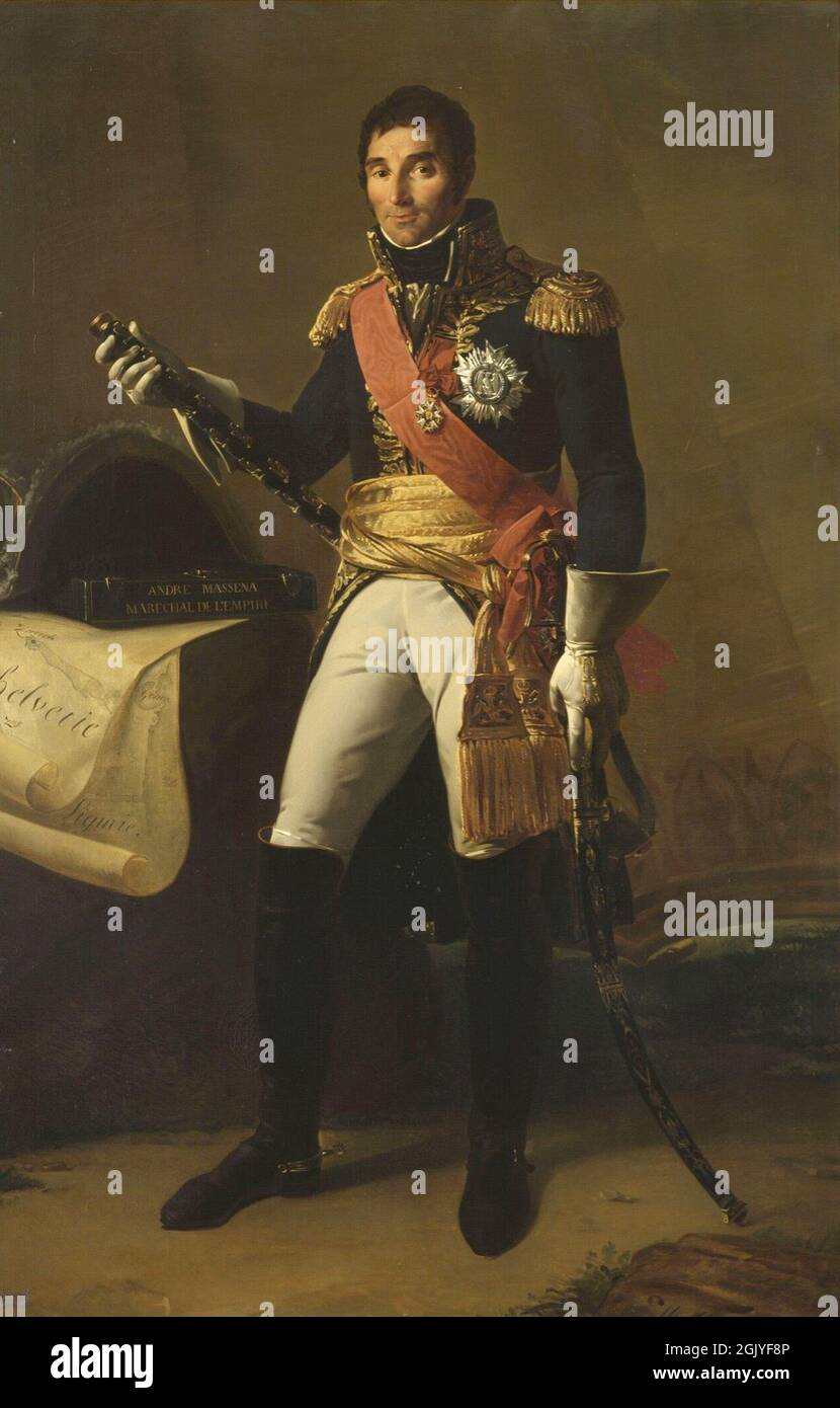 Marshal André Masséna, Duke of Rivoli et Prince of Essling. Napoleon's ...