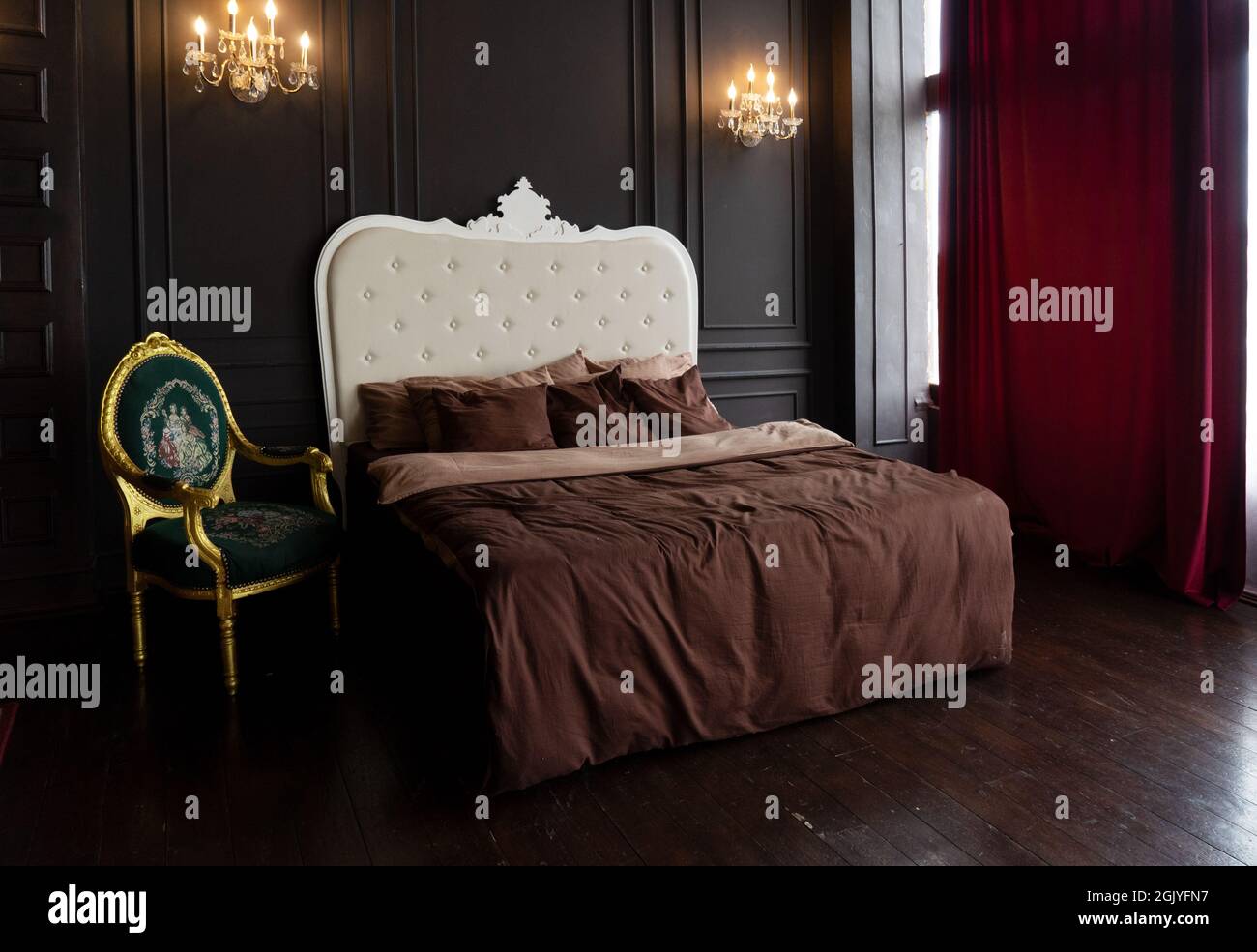 bedroom interior closeup Stock Photo - Alamy