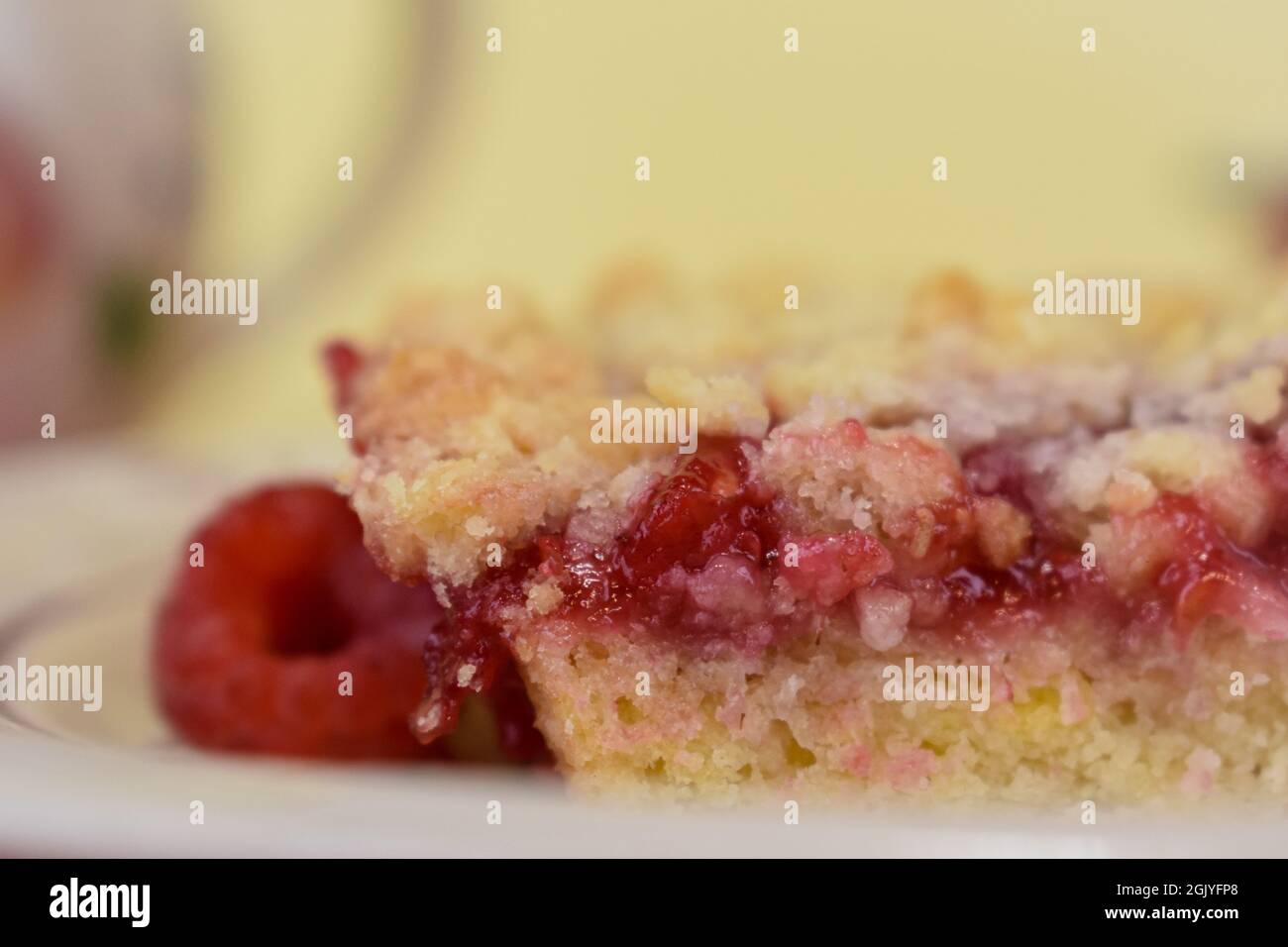 Raspberry Fruit Bars Stock Photo - Alamy