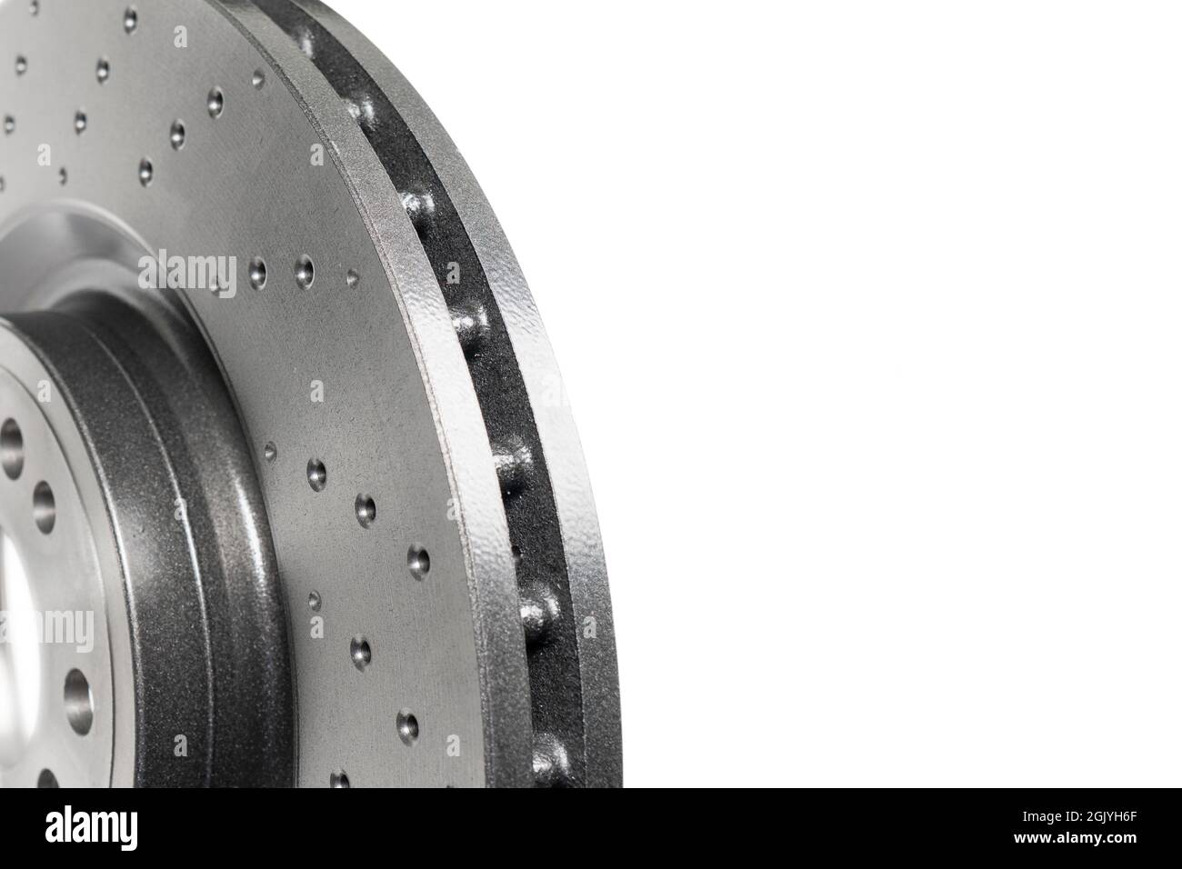 Car brake disc isolated on white background. Auto spare parts ...