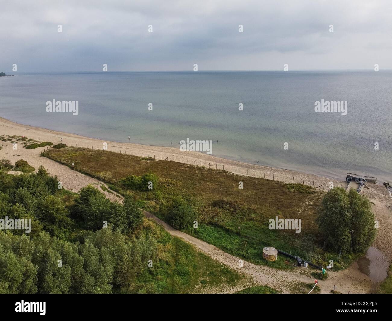 Mechelinki, Poland 12th, September 2021 General view of the Gdansk Bay ...