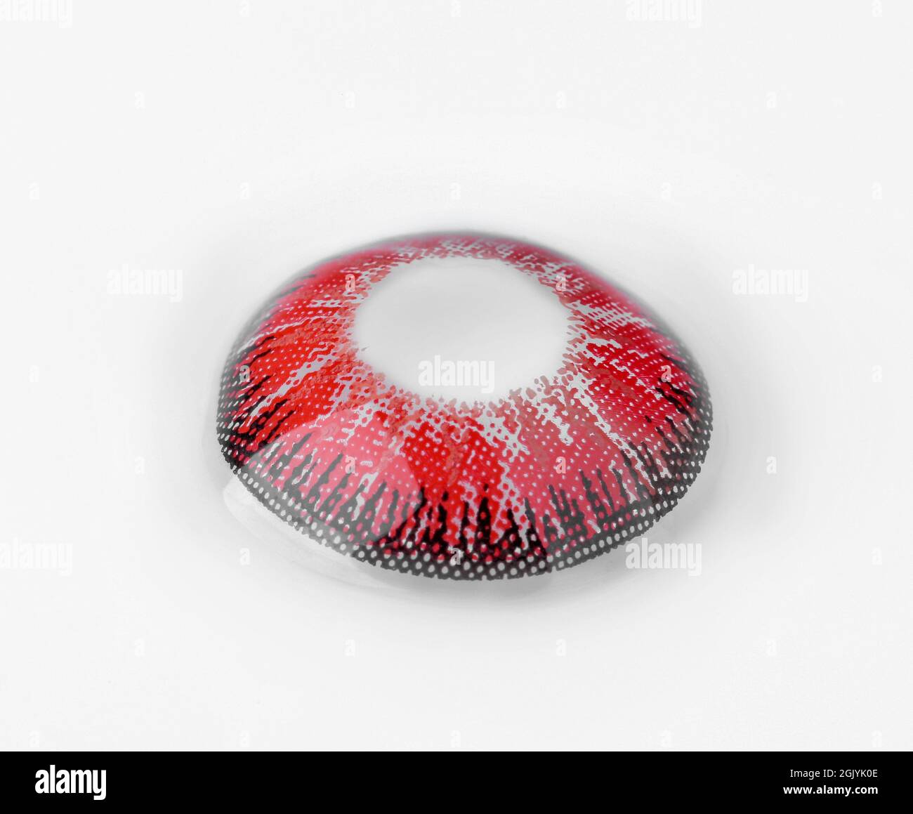Color contact lens on white background Stock Photo - Alamy