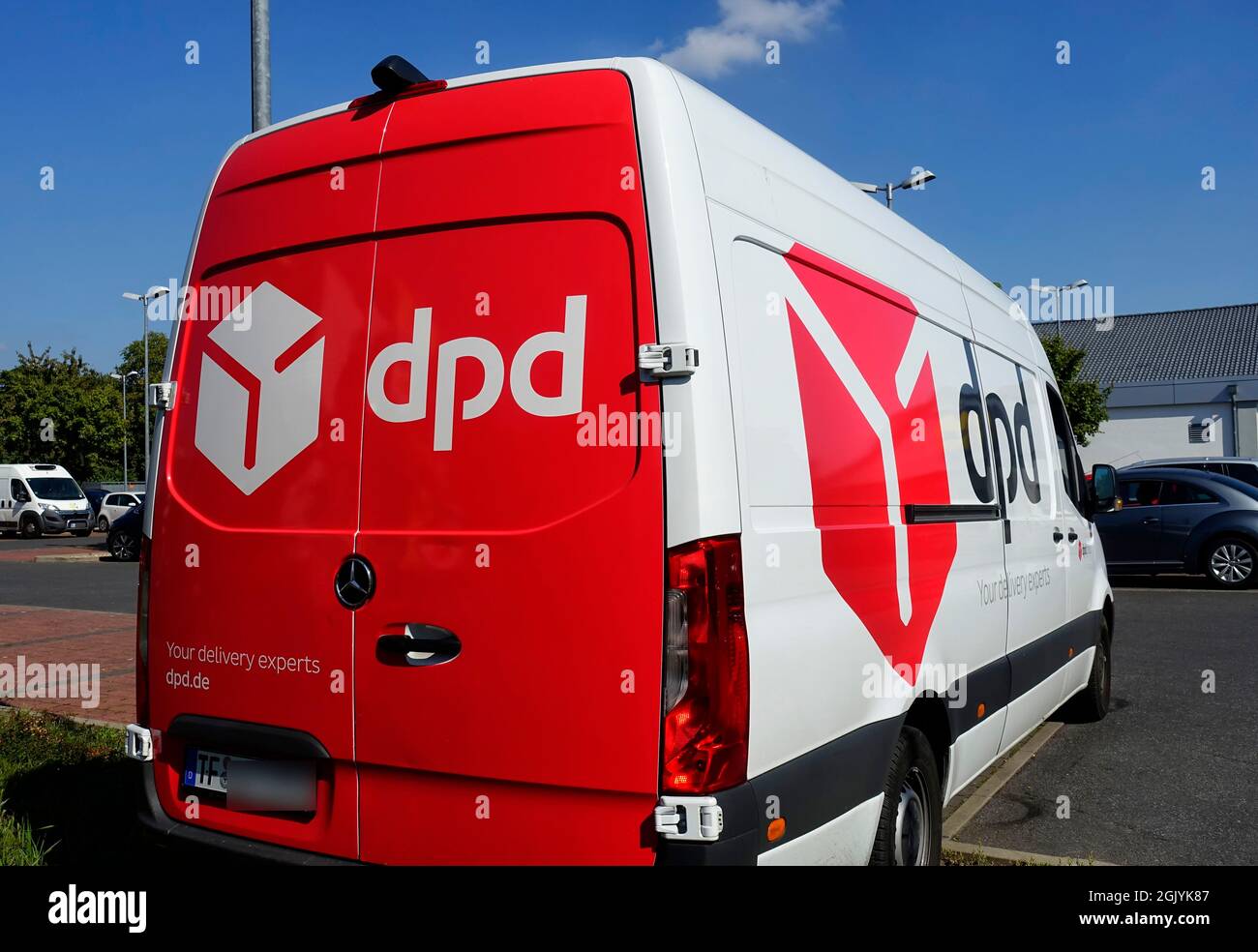 DPD, international parcel delivery service , Berlin, Germany Stock ...