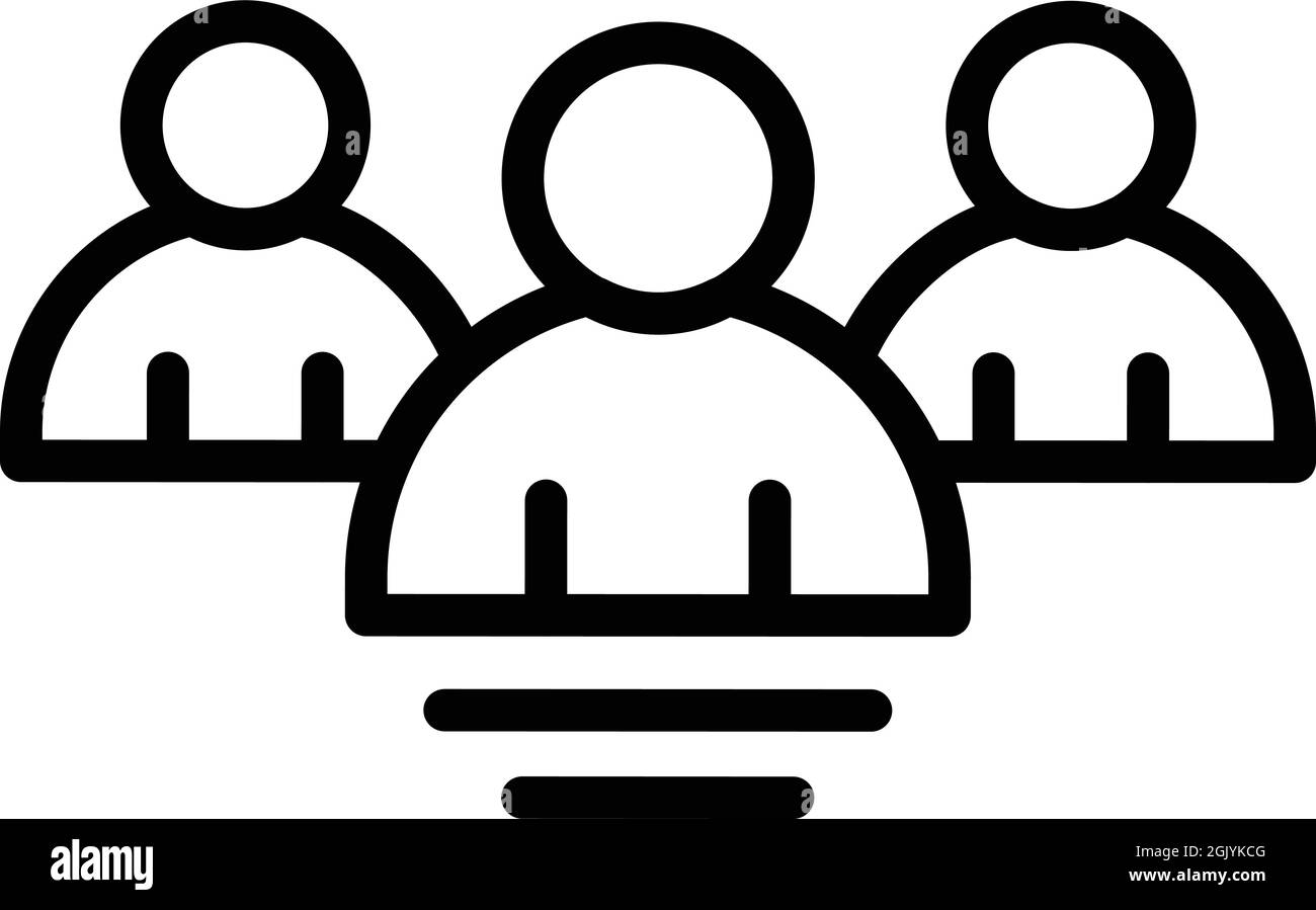 Election candidate icon outline vector. People vote. Politician ballot ...