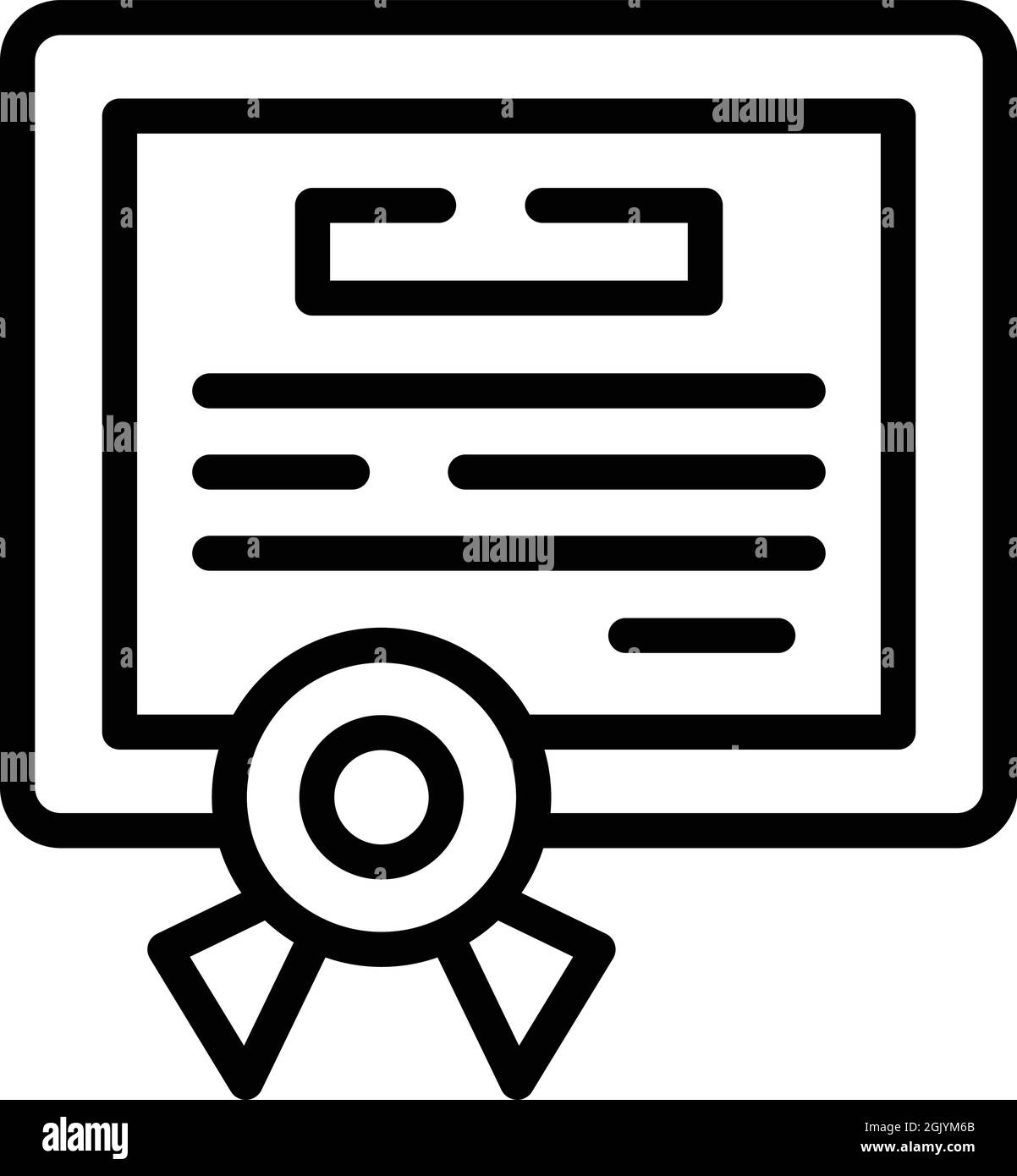 School diploma icon outline vector. Student graduate. College ...