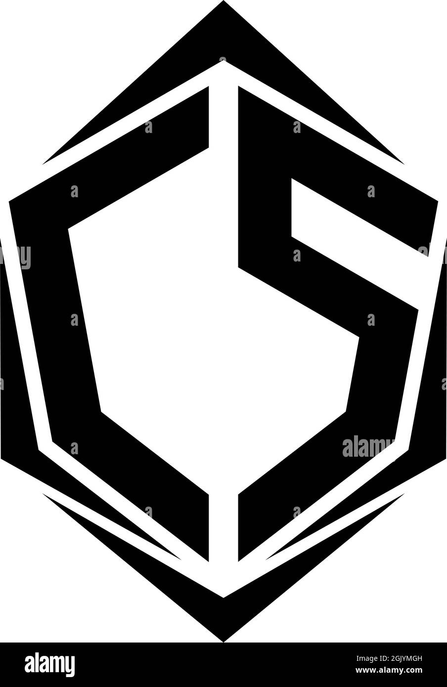 Initial CS logo design, Initial CS logo design with Shield style, Logo ...