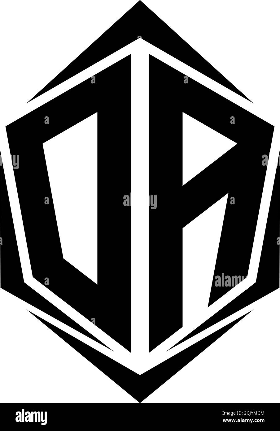 Initial DA logo design, Initial DA logo design with Shield style, Logo ...