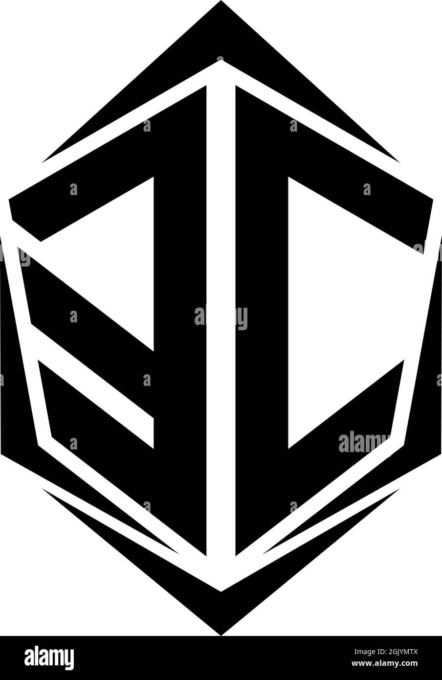 Initial EC logo design, Initial EC logo design with Shield style, Logo ...