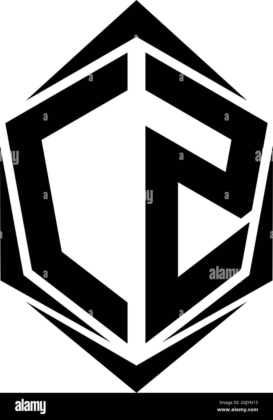 Initial CZ logo design, Initial CZ logo design with Shield style, Logo business branding Stock ...