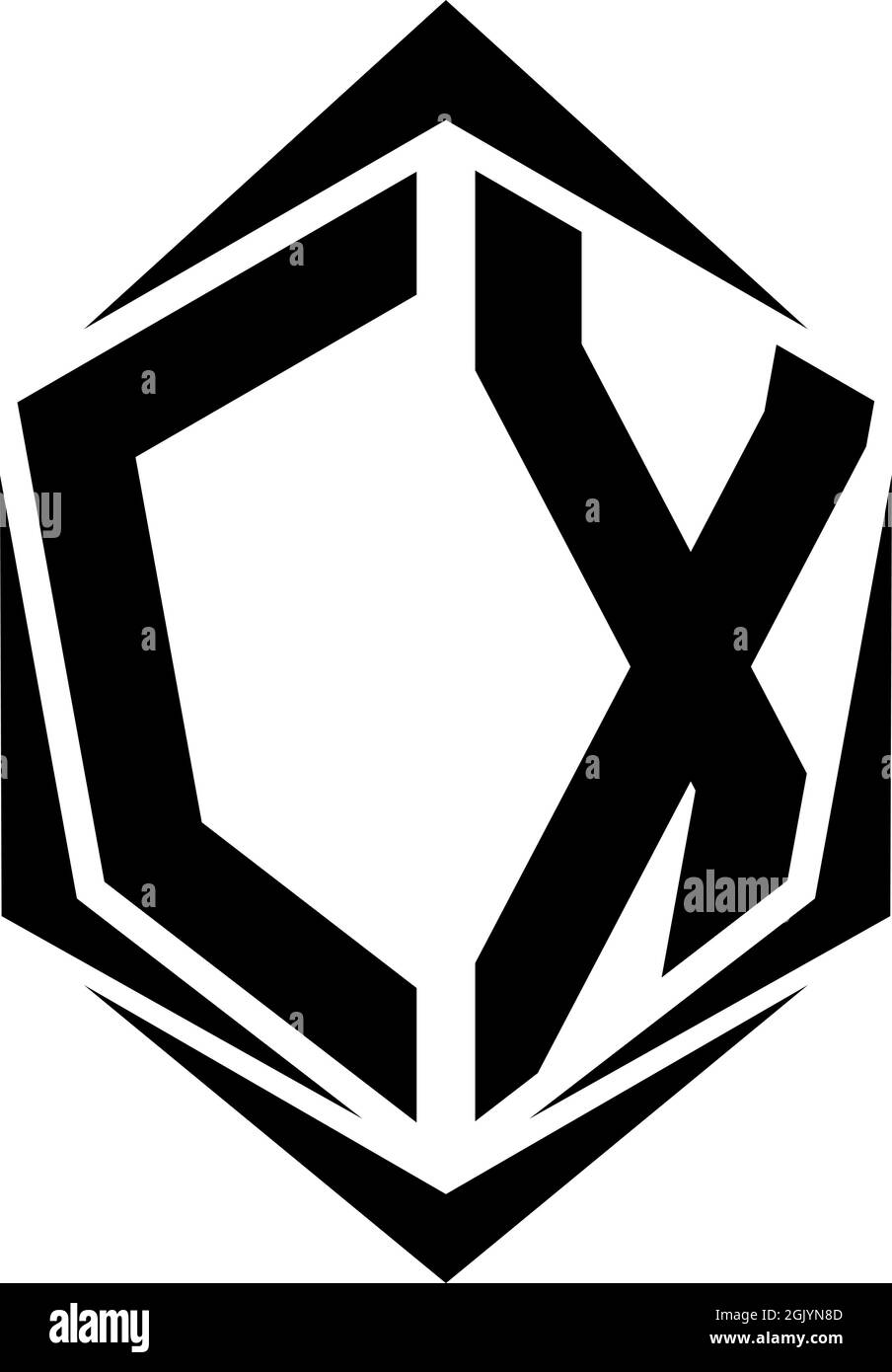 Initial CX logo design, Initial CX logo design with Shield style, Logo ...