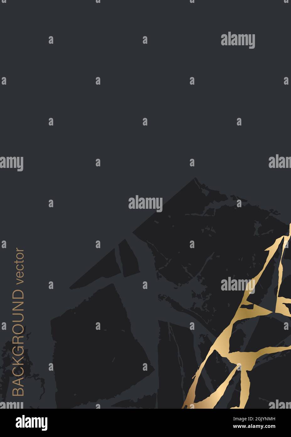 Universal vertical banner template with artificial marble lines. The ...