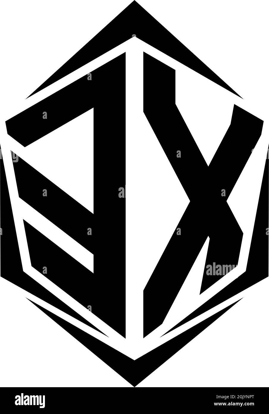 Initial EX logo design with Shield style, Logo business branding Stock ...