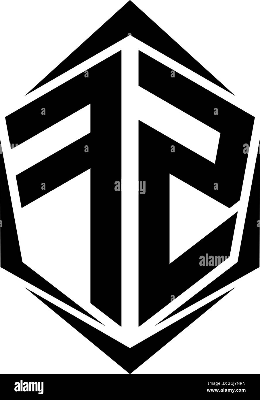 Initial FZ logo design with Shield style, Logo business branding Stock ...
