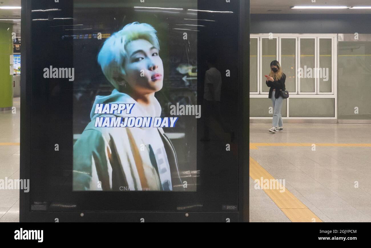 BTS RM's birthday, September 11, 2021 : Video footage celebrating BTS ...