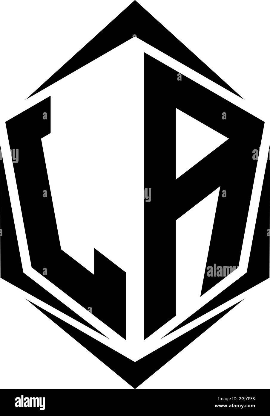 Initial JA logo design with Shield style, Logo business branding Stock ...