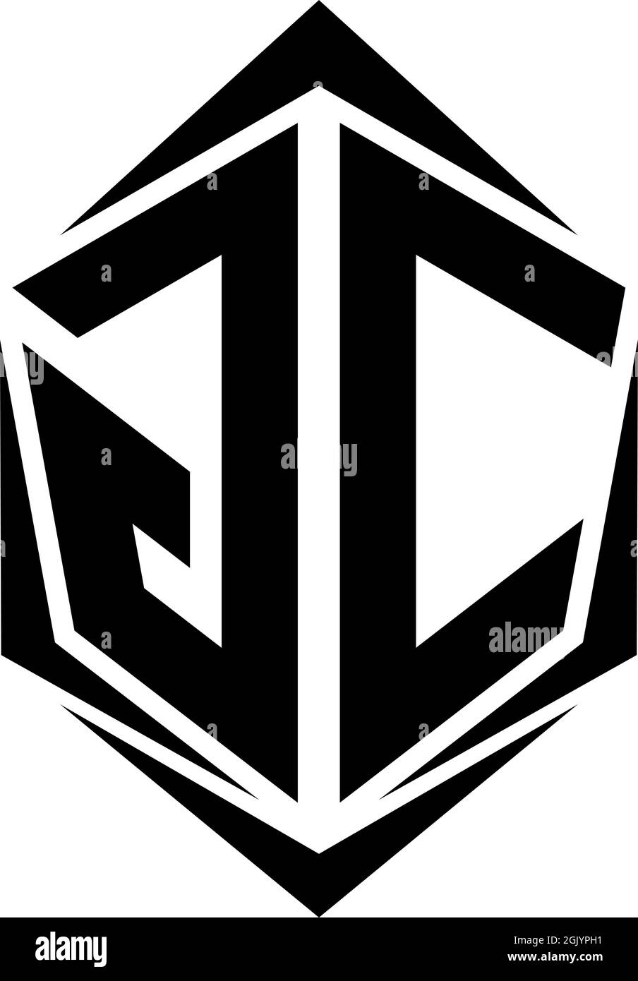 Initial GC logo design with Shield style, Logo business branding Stock Vector Image & Art - Alamy