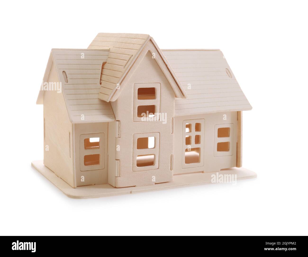 House model on white background Stock Photo - Alamy