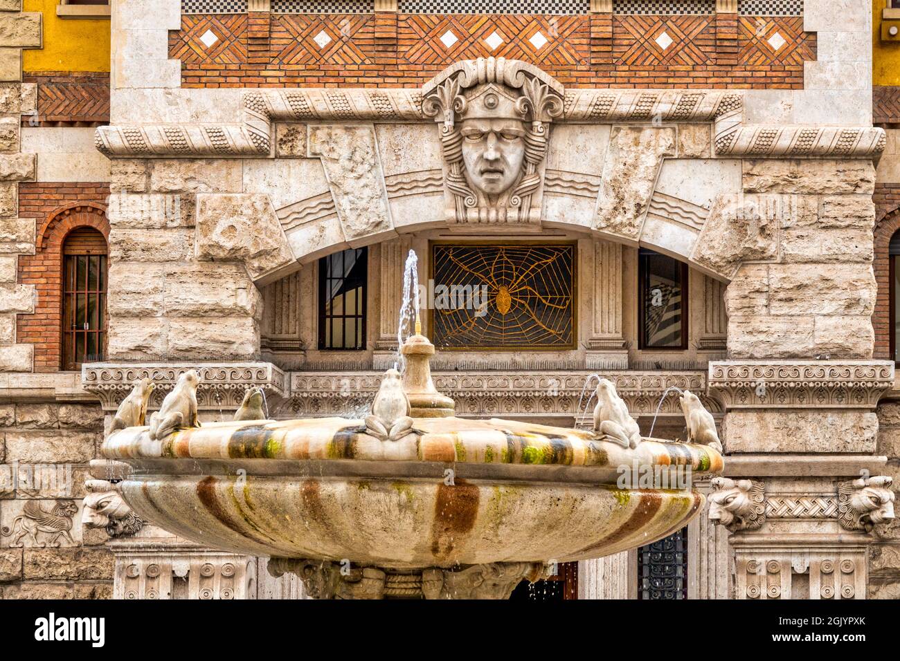 Fontana delle Rane and the Palazzo del Ragno in the Quartiere Coppedè ...
