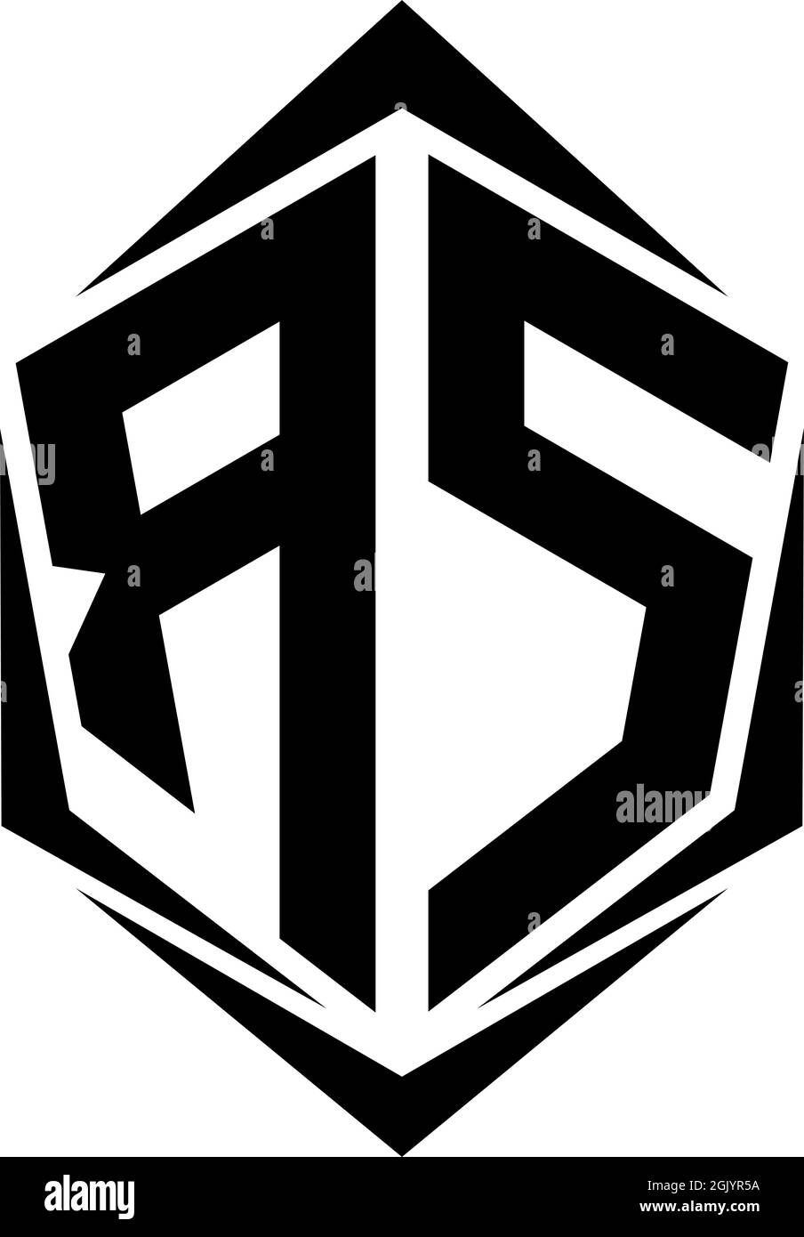 Initial RS logo design with Shield style, Logo business branding Stock ...