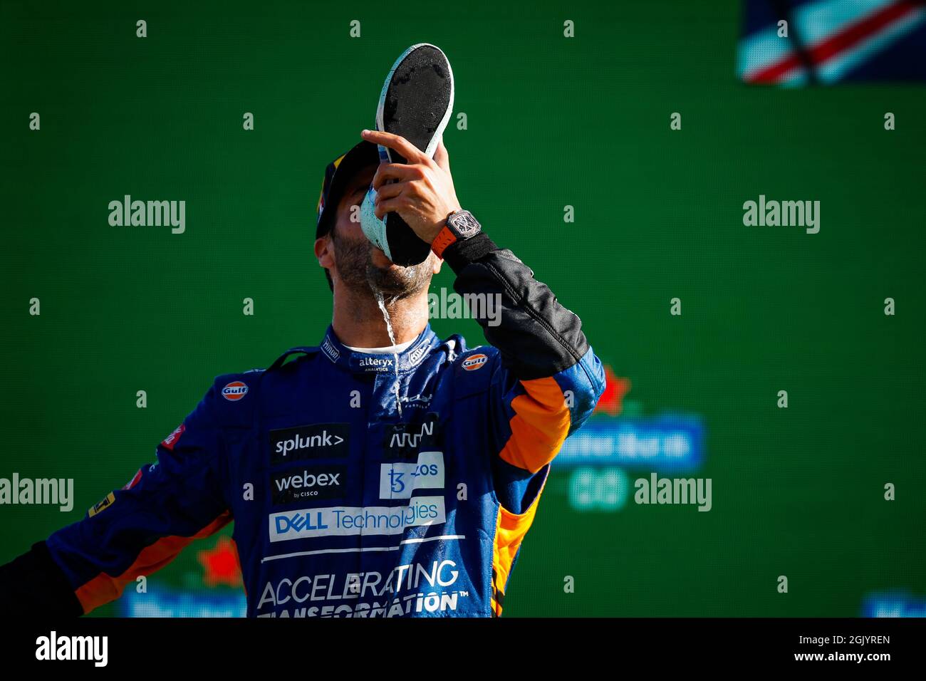Daniel ricciardo monza podium 2021 hi-res stock photography and images ...