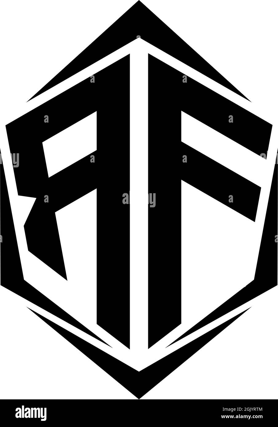 Initial RF logo design with Shield style, Logo business branding Stock Vector Image & Art - Alamy