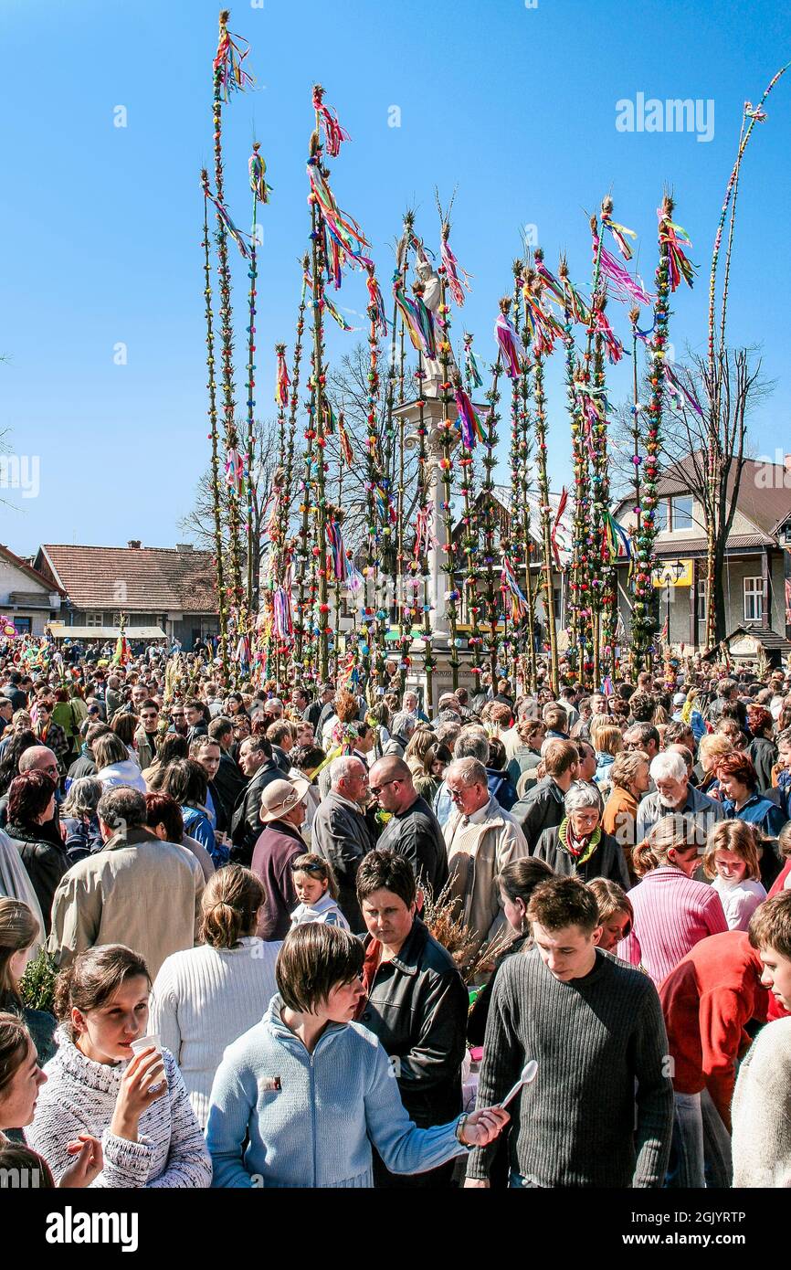 Easter Palm Contest in Lipnica Murowana, Poland. Annual event of Palm ...