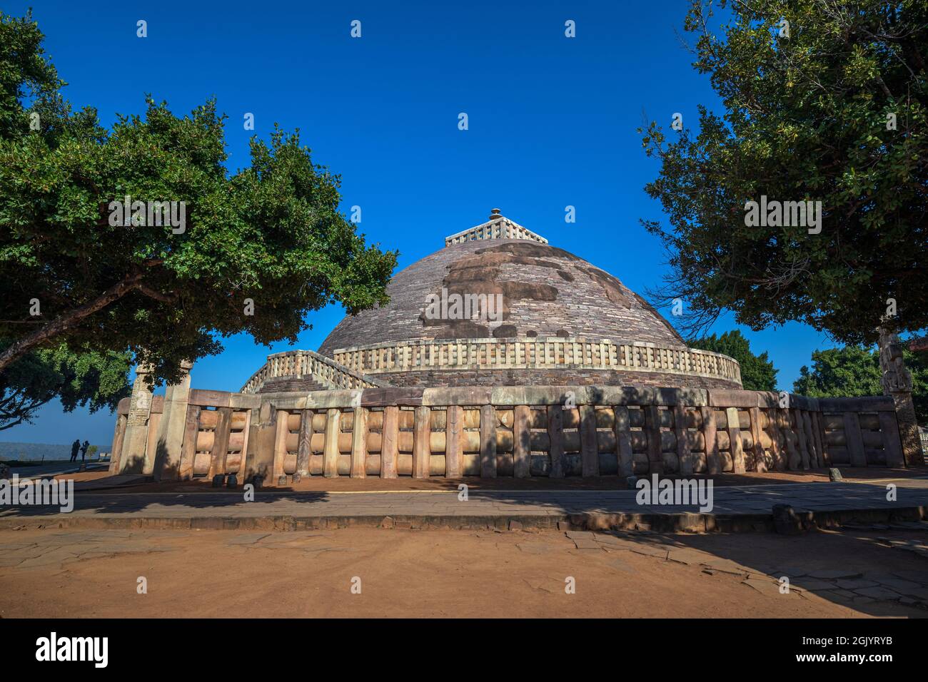 Sanchi Stupa is a Buddhist complex, famous for its Great Stupa, on a ...