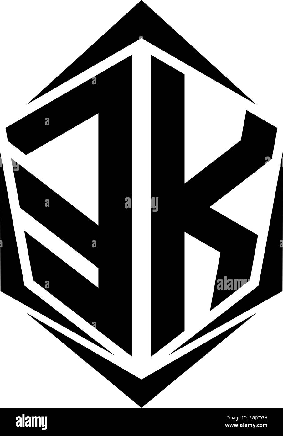 Initial EK logo design, Initial EK logo design with Shield style, Logo business branding Stock ...