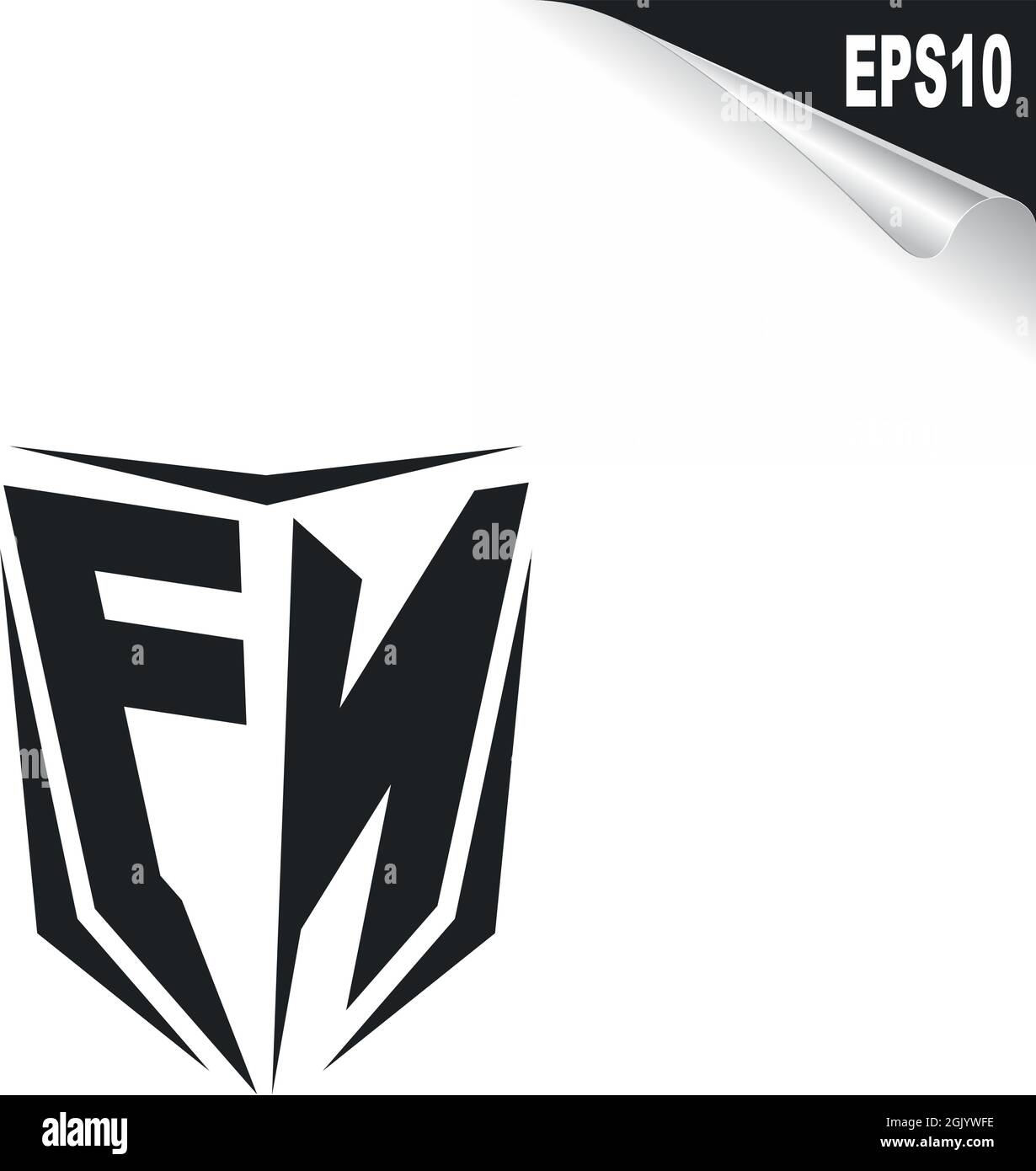 Initial FN logo design with Shield style, Logo business branding Stock ...