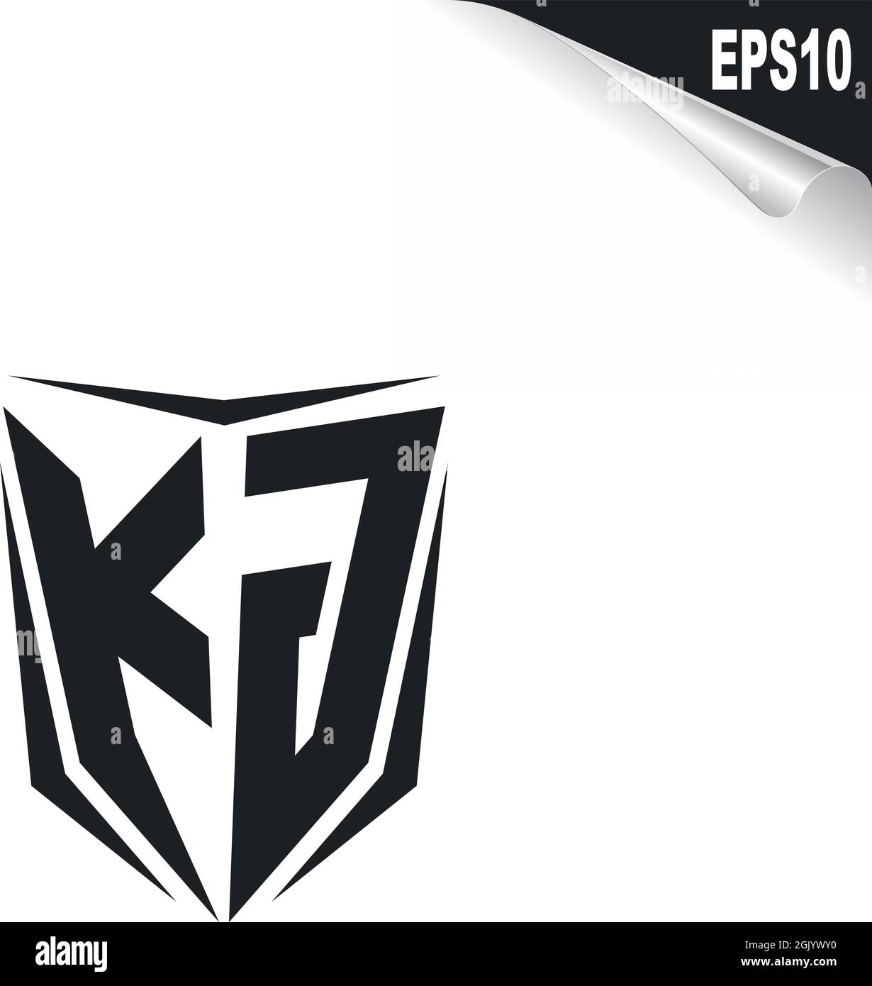 Initial KG logo design with Shield style, Logo business branding Stock ...