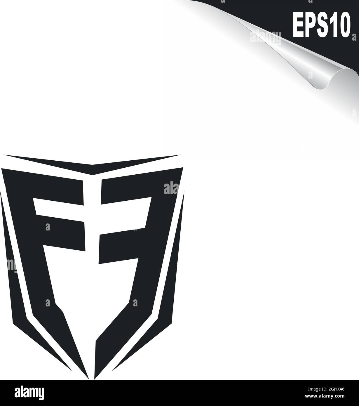 Initial FE logo design with Shield style, Logo business branding Stock ...