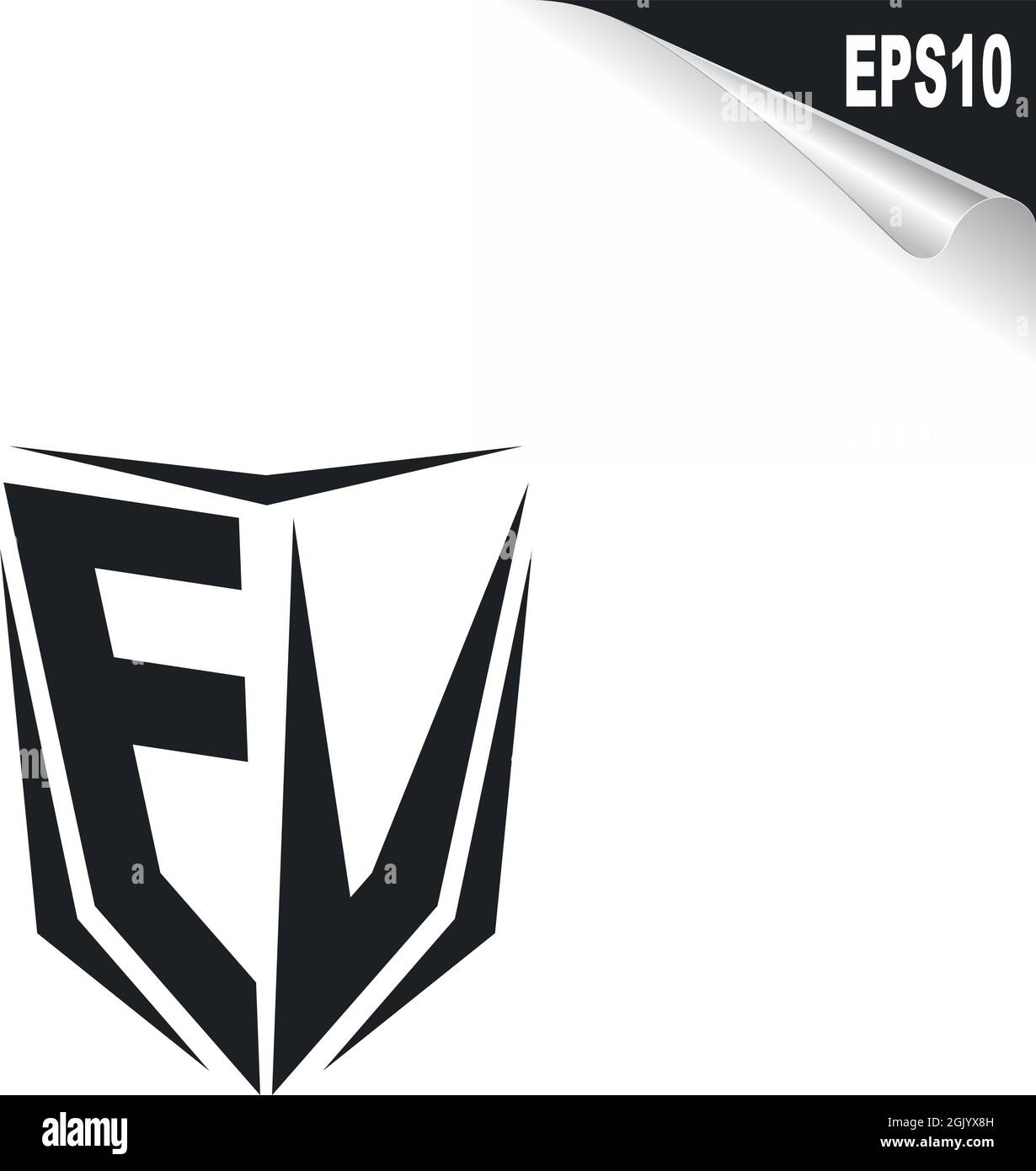 Ev logo Stock Vector Images - Alamy
